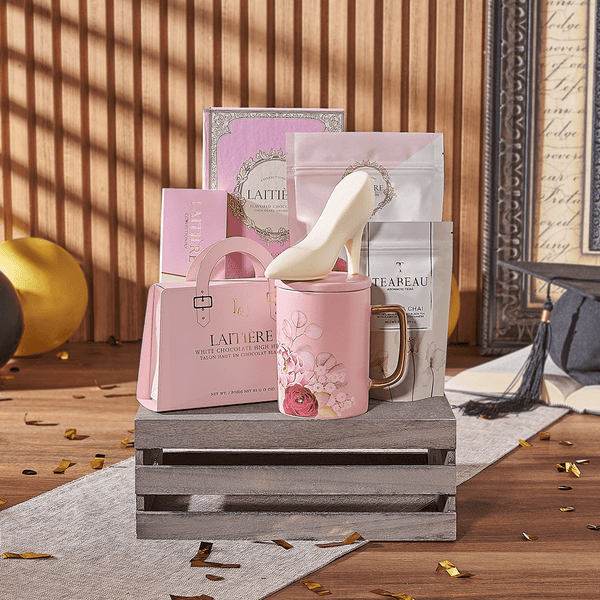 Graduation Tea Crate - Montreal Baskets