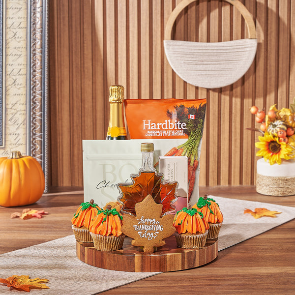 Thanksgiving Bubbly & Snacks Basket - Baskets Montreal - Montreal ...